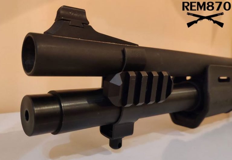 GrovTec Extended Magazine Tube Mount/Clamp for Remington 870